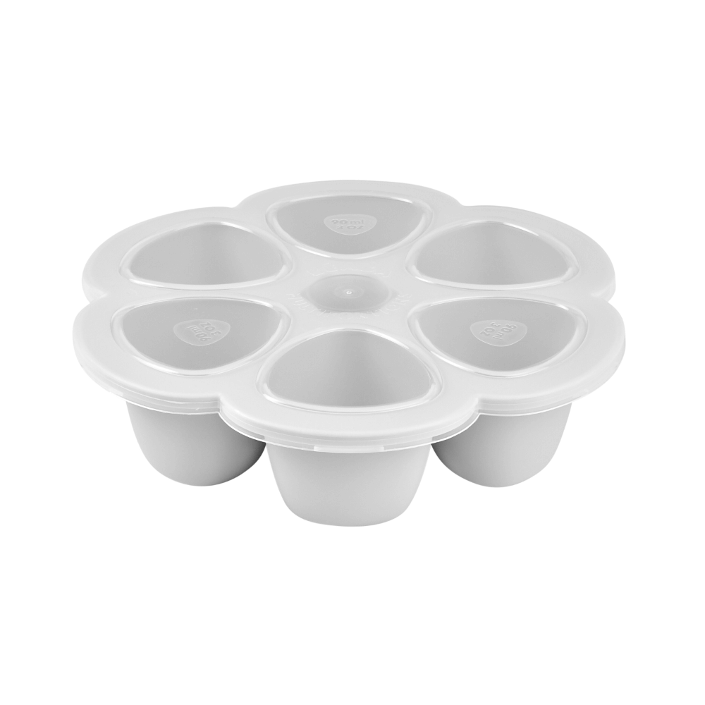 Beaba Silicone Multiportion Tray with Airtight Lid for Baby Food Stora ...