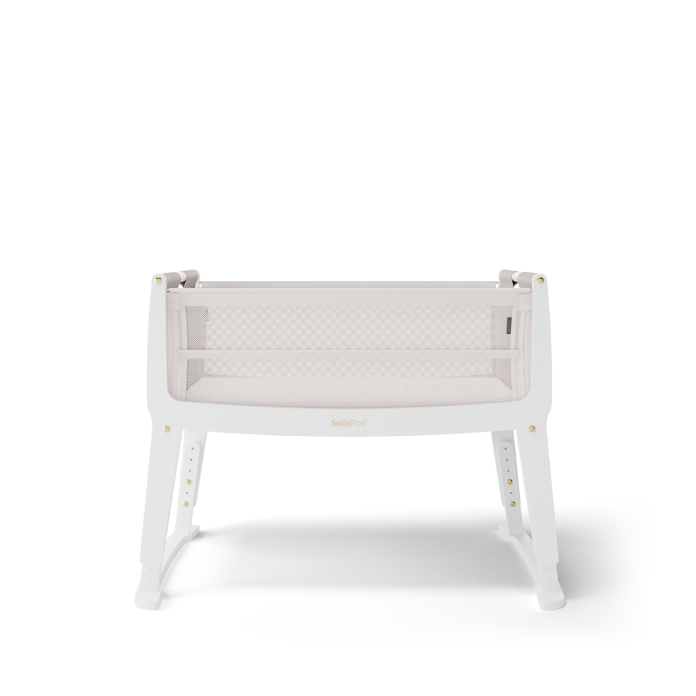 SnuzPod Studio Portable Baby Bedside Crib with Wheels, Dual-Mesh Zip D ...
