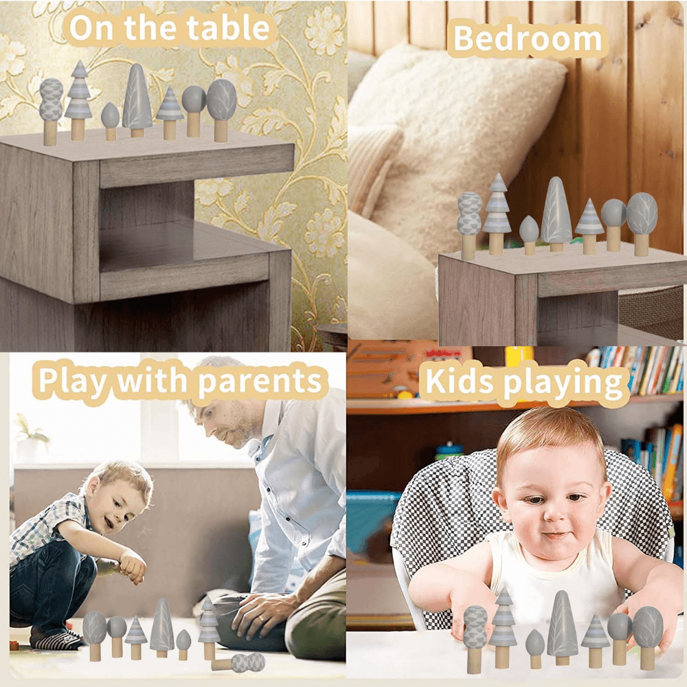 Playbox Wooden Arctic Tree Toy Set - 7Pcs – AllThingsBaby.com