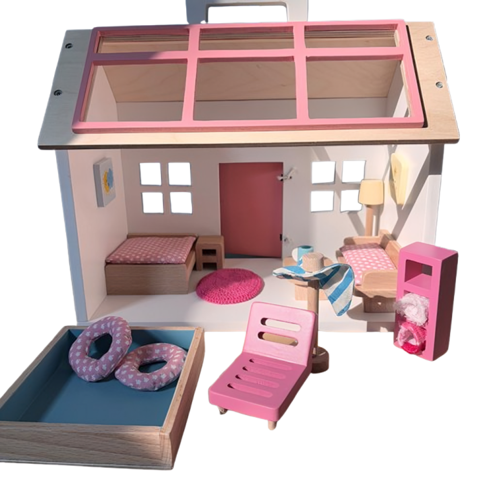 Playbox Pop’s Pool Side Villa - Mini Doll House – AllThingsBaby.com