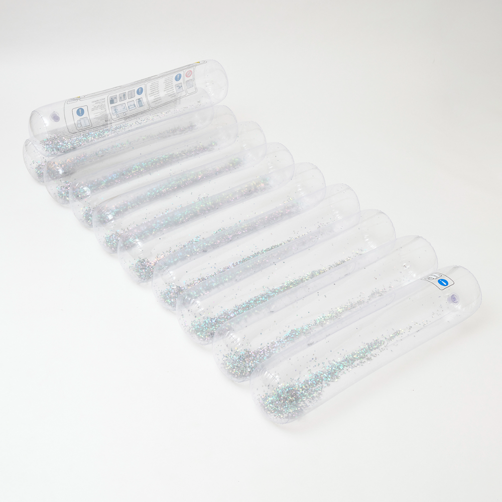 SUNNYLiFE Transparent Inflatable Glitter Lilo Float Tube ...